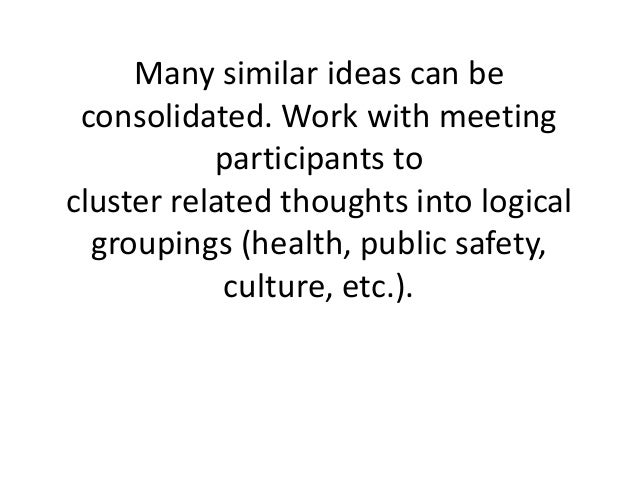 Many similar ideas can be consolidated.pptx