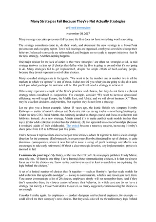 Many strategies fail because they’re not actually strategies | DOCX