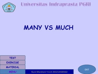Many vs much popup menu ppt | PPT
