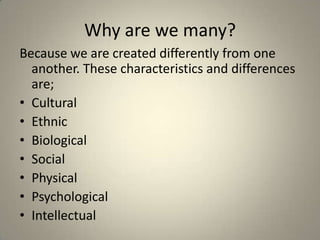 Many yet one family through grace | PPTX