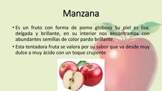 Manzana | PPTX