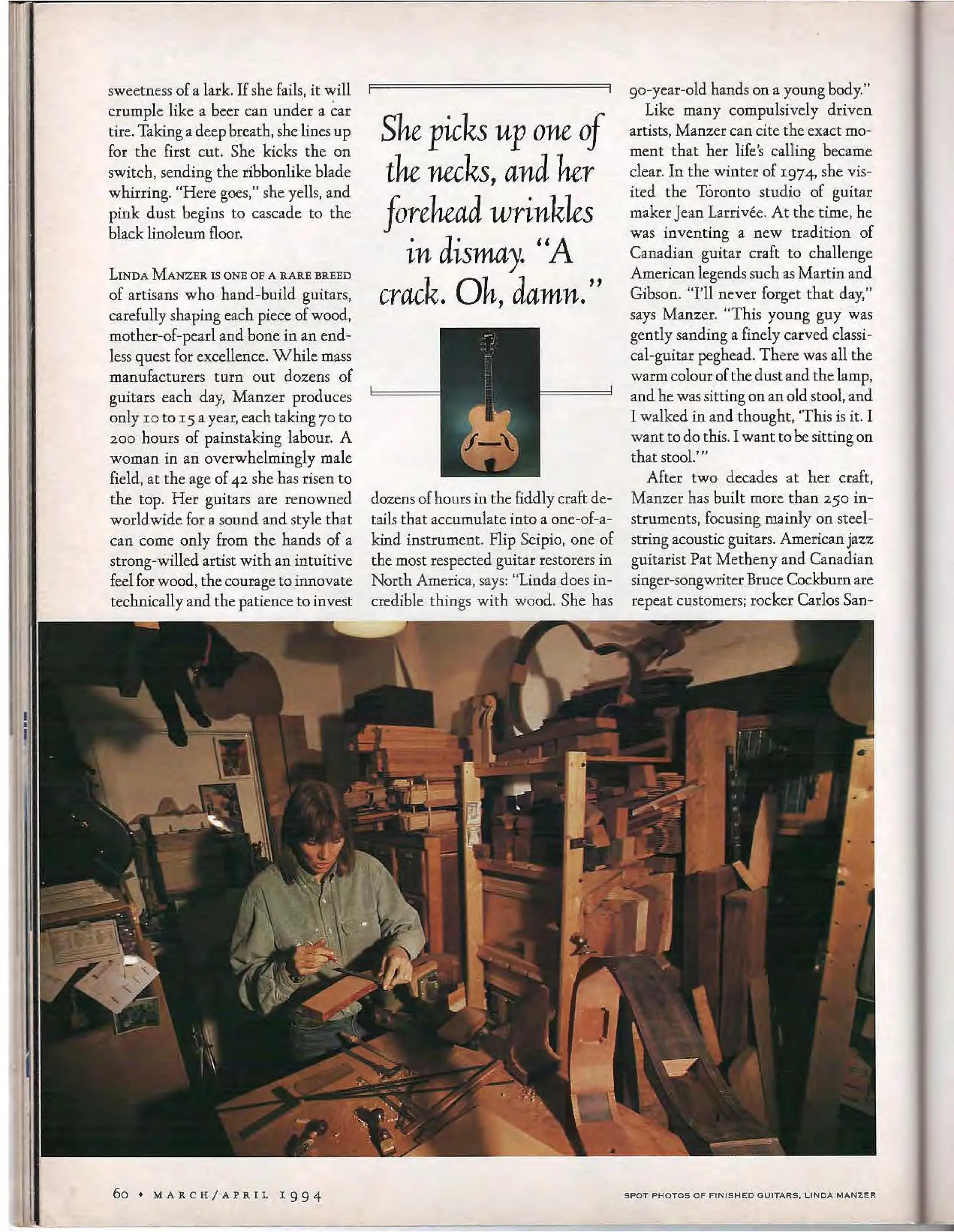 Meet the Masterful Guitar Maker Linda Manzer | PDF
