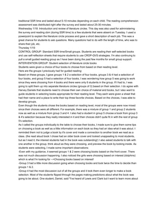 Manzone h read6407_penzu journal entries | DOCX | Educational Assessment | Education