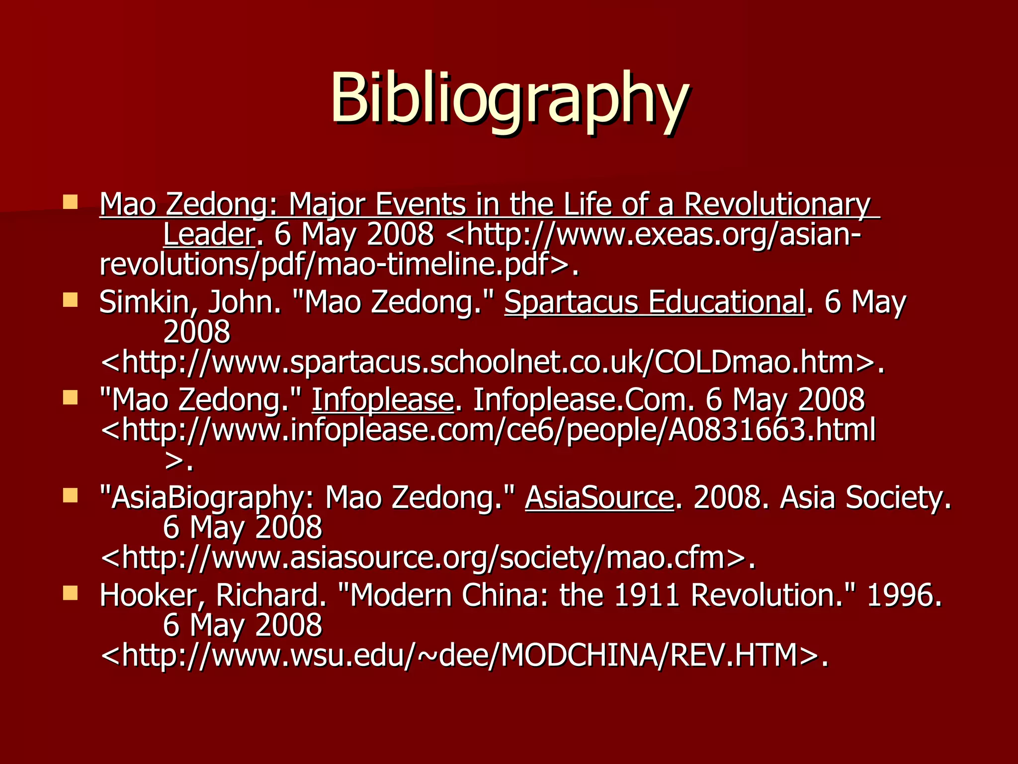 China under Mao Zedong | PPT