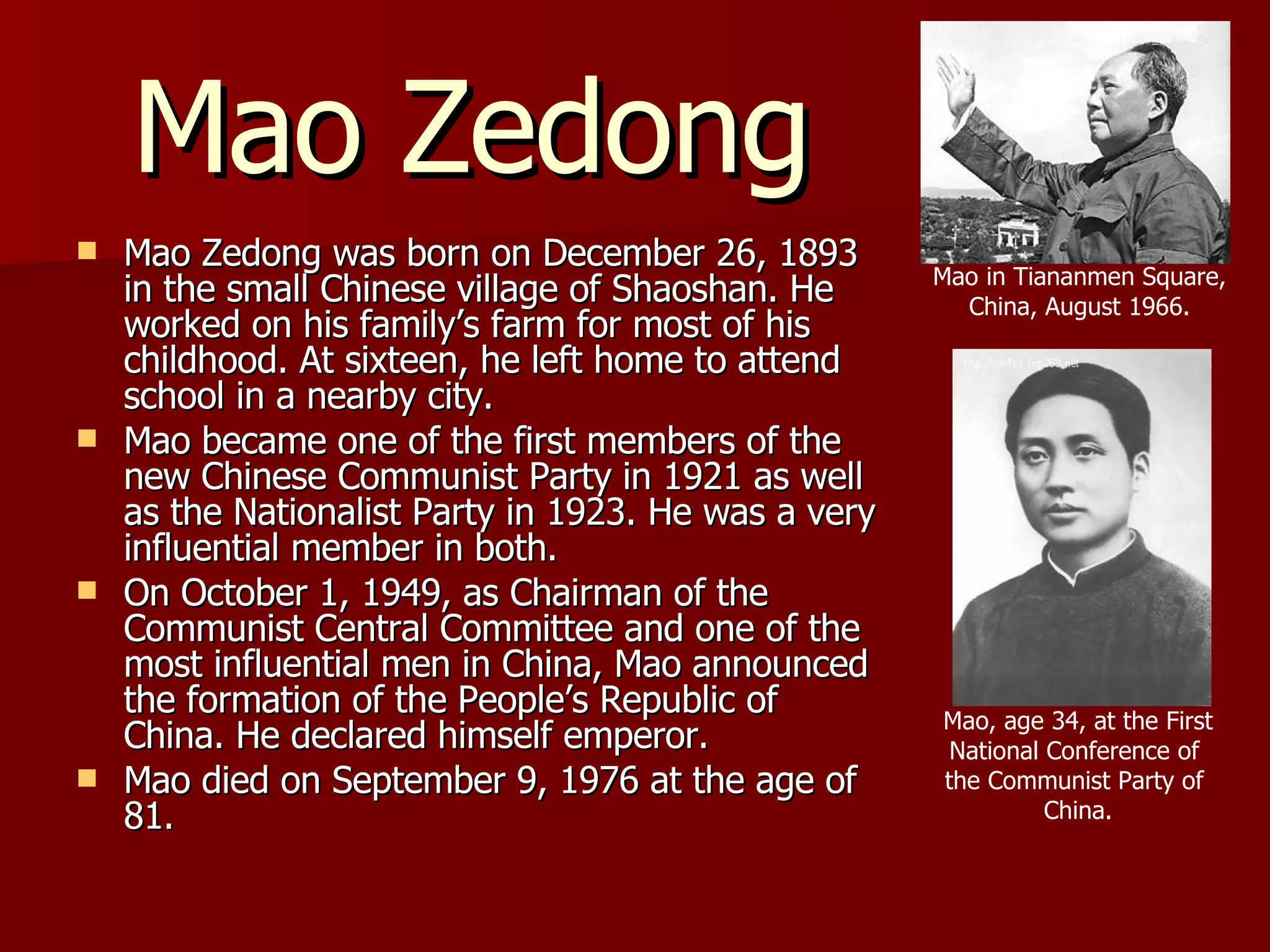 China under Mao Zedong | PPT