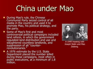 China under Mao Zedong | PPT