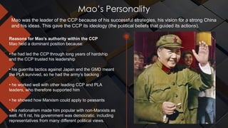 Mao Consolidation of Power in Modern Communist China | PPT