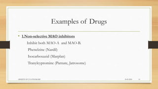 Mao ; mao inhibitors | PPTX