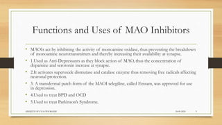 Mao ; mao inhibitors | PPT
