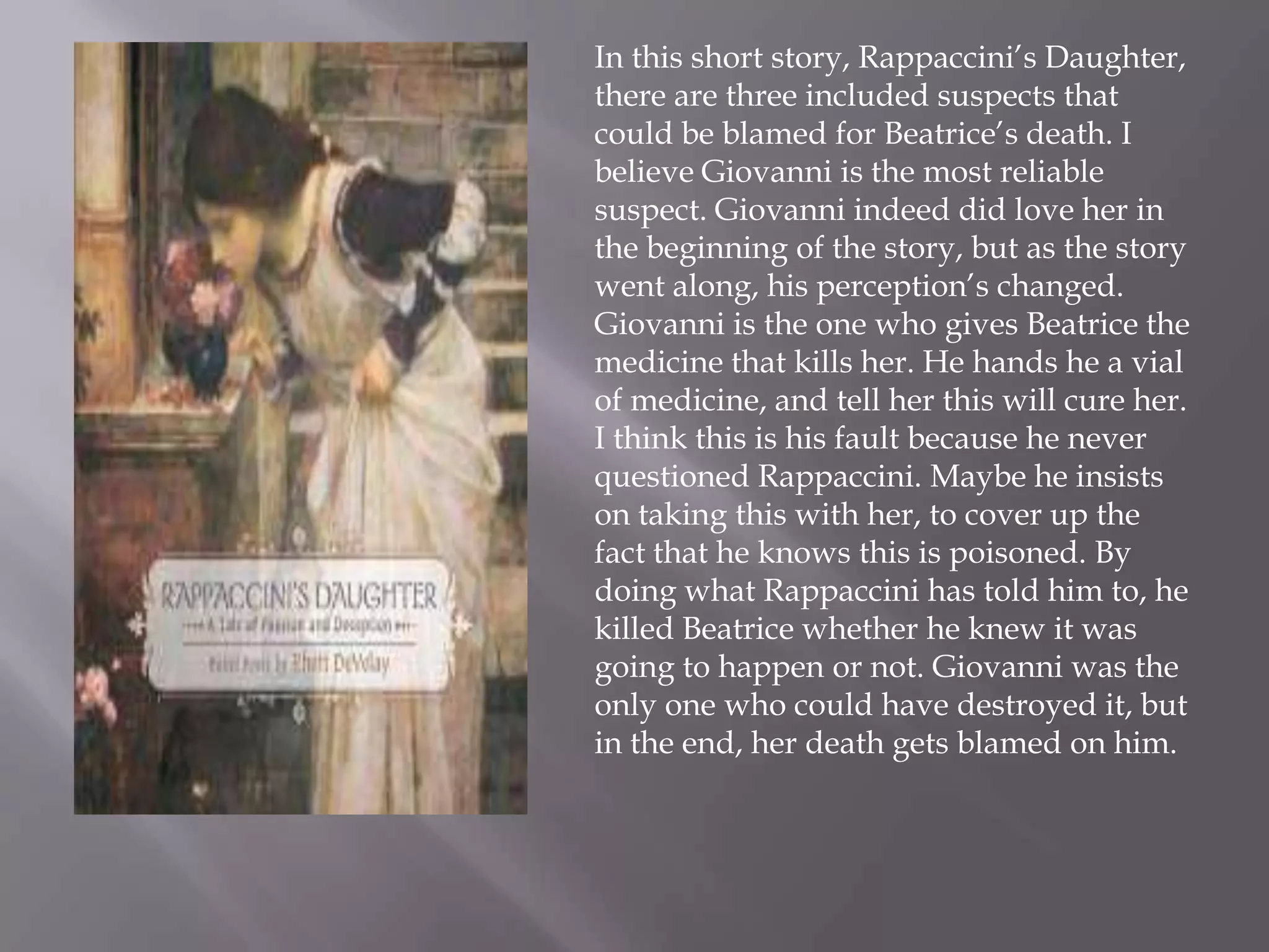 Rappaccini's daughter | PPT