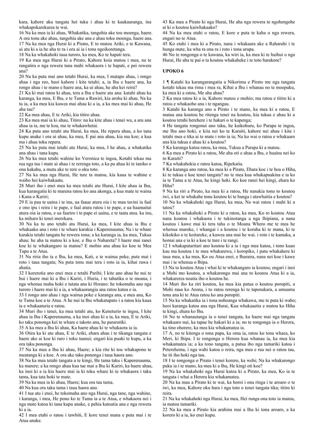 Maori - The Gospel of Nicodemus formerly called The Acts of Pontius ...