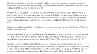 Maori - The Precious Blood of Jesus Christ (Te Toto utu nui o Ihu ...
