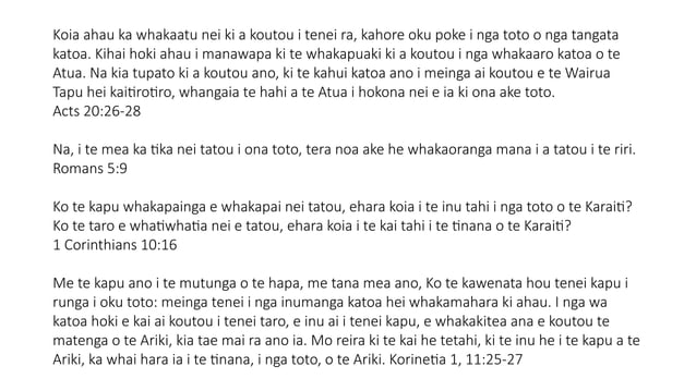 Maori - The Precious Blood of Jesus Christ (Te Toto utu nui o Ihu ...