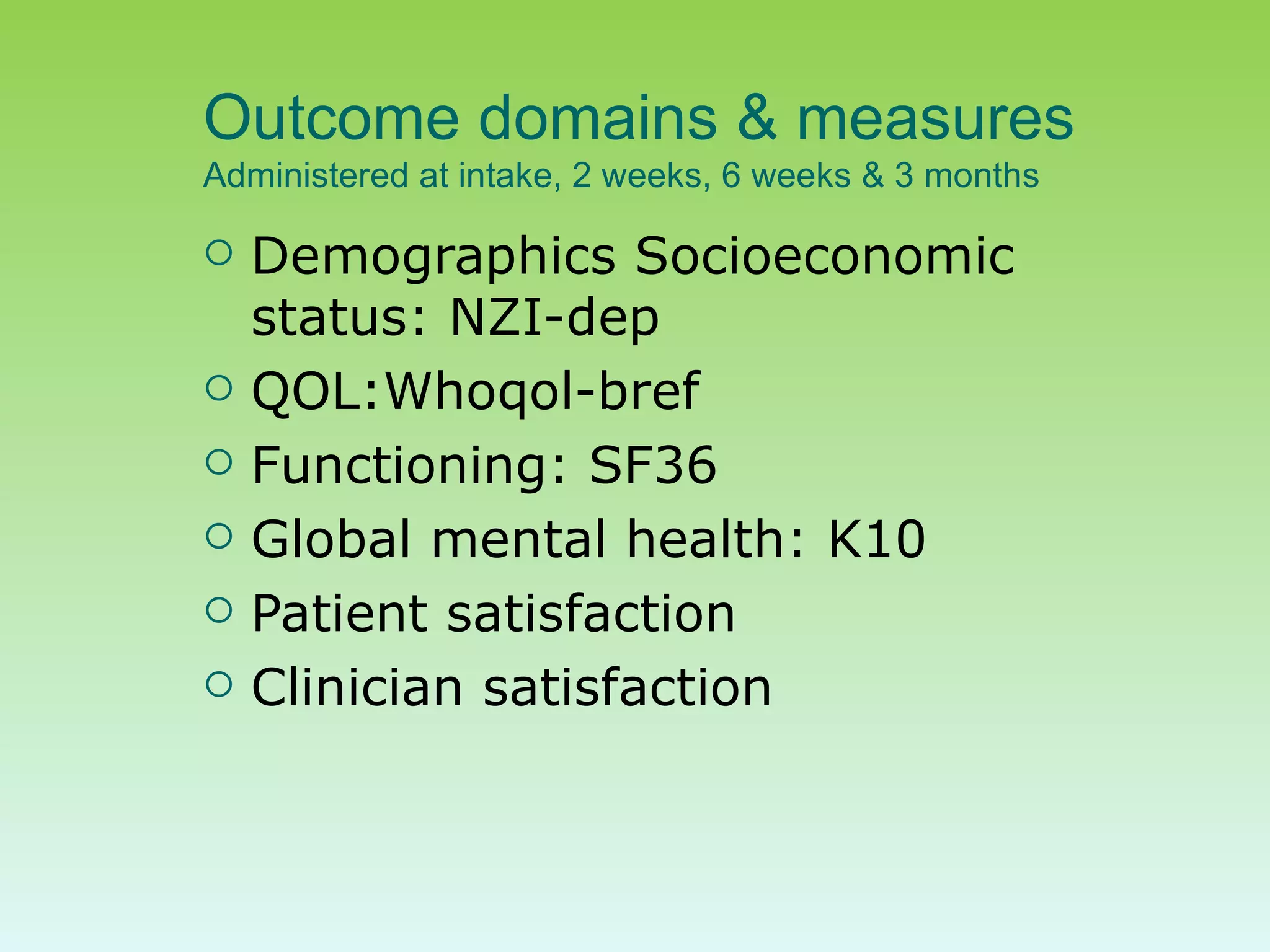 Maori adaptation of a low intensity intervention for primary care | PPT