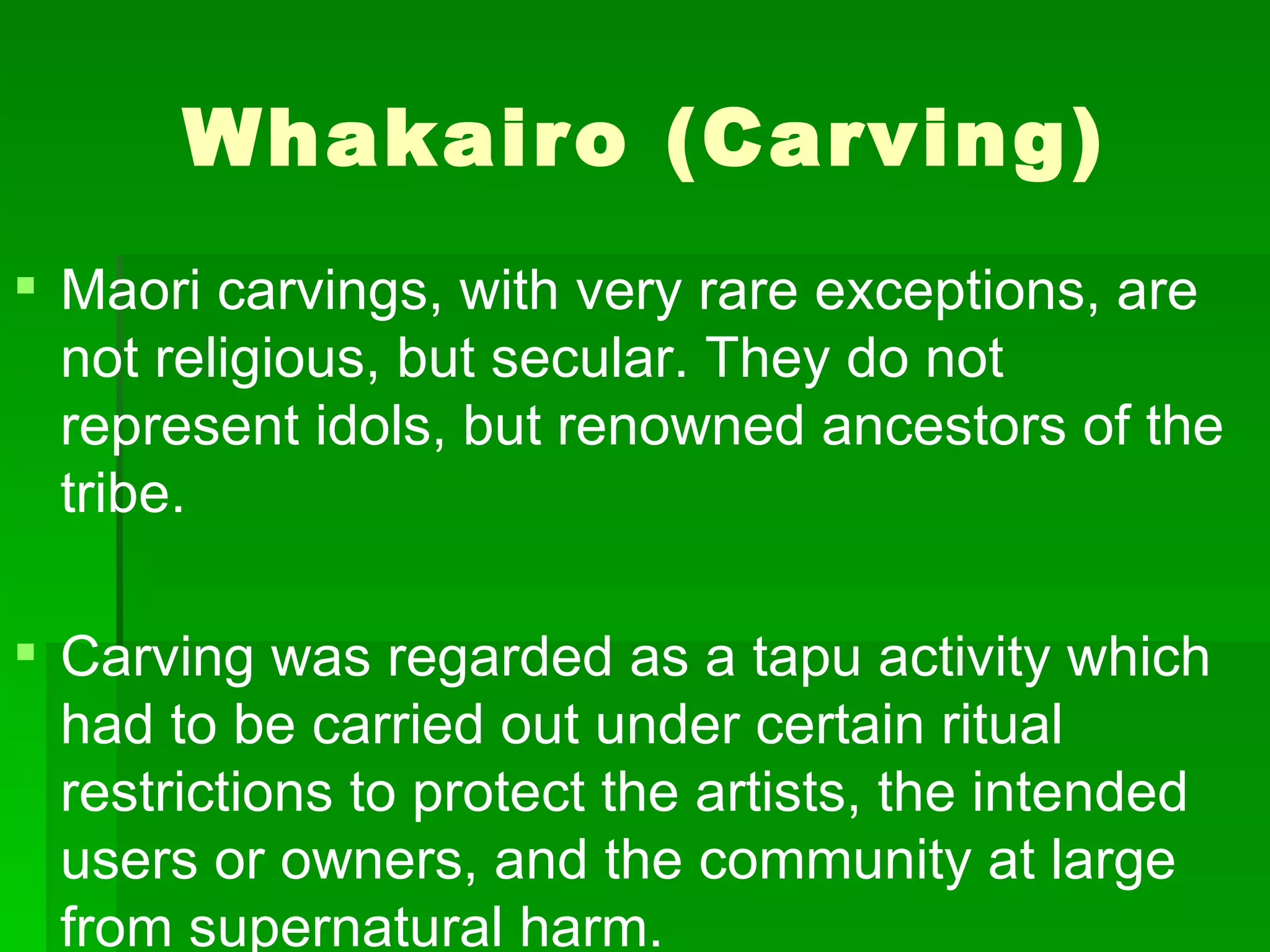 Maori Art And Architecture | PPT