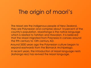 Maori culture | PPT