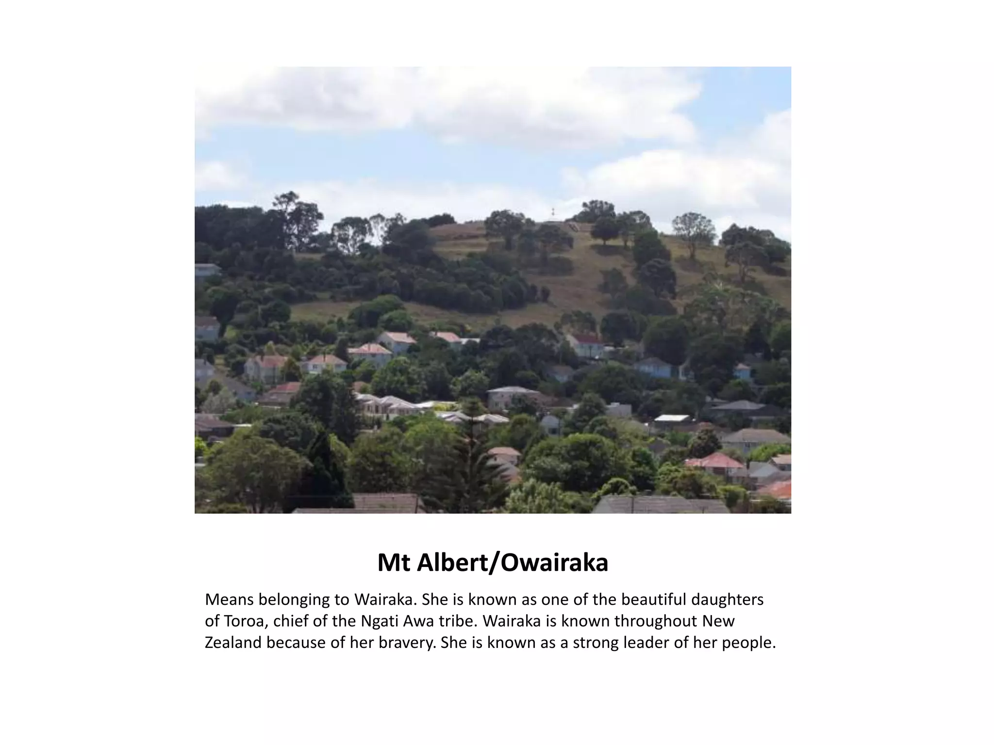 Maori names of volcanoes in auckland | PPTX