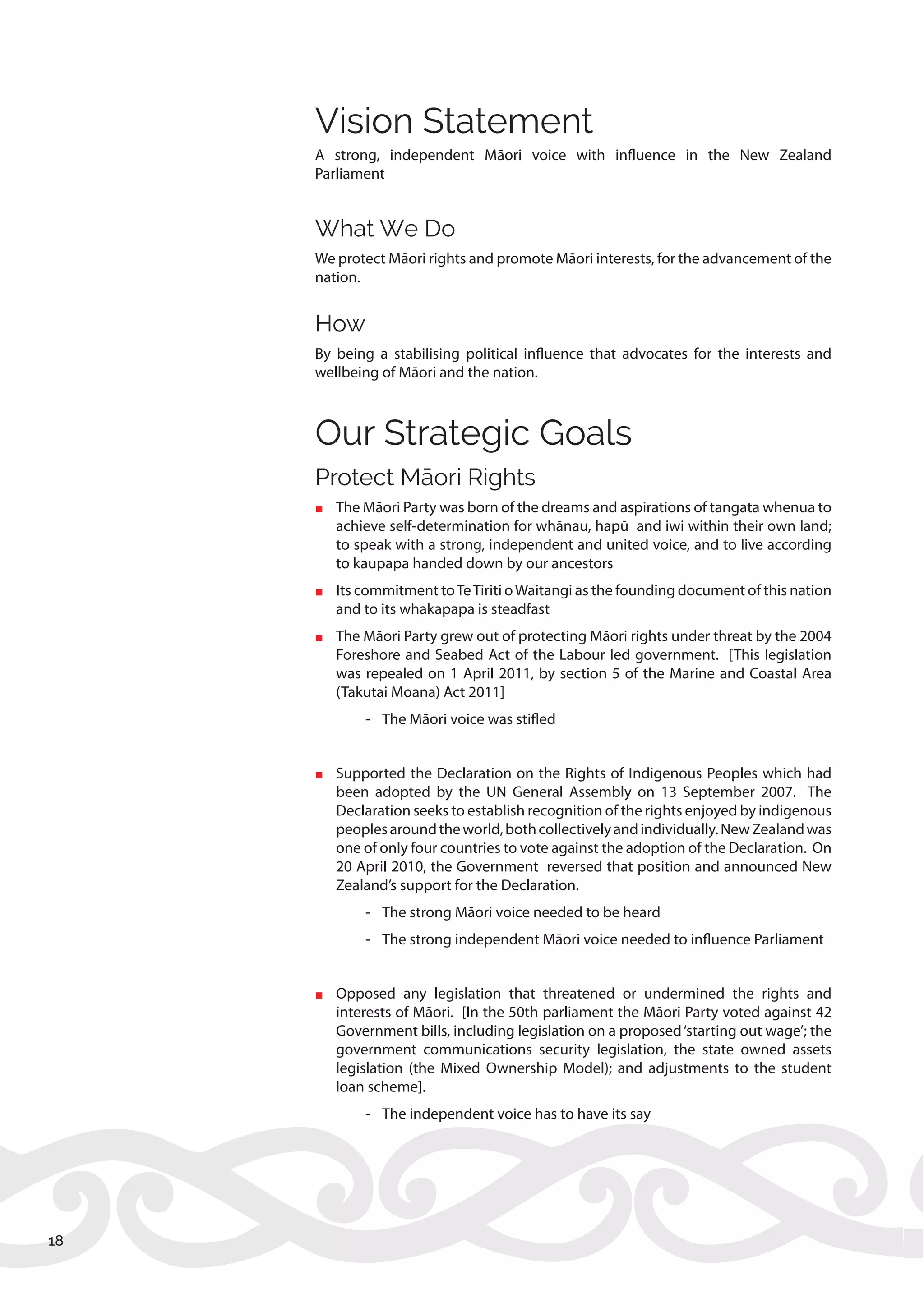 Maori party - Fisheries policy document | PDF