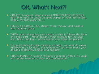 Maori Ta Moko Project | PPT