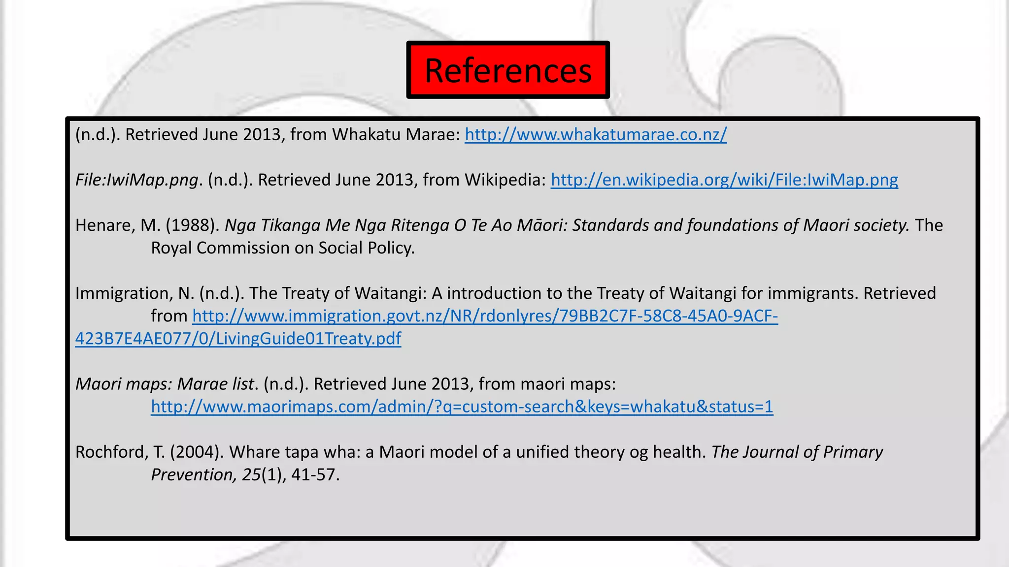 Maori Tribal Structure in the Nelson Region | PPTX