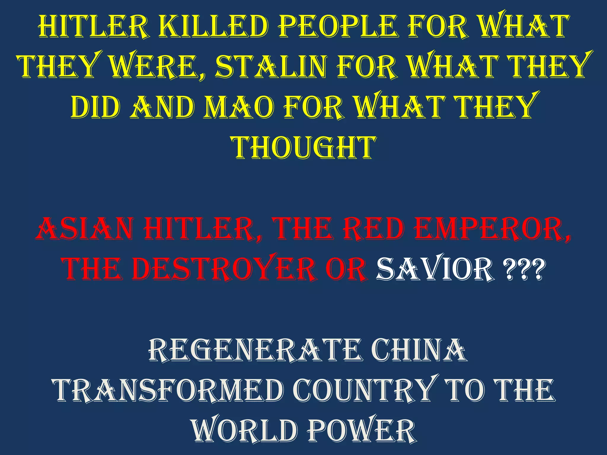 Mao tse tung a transformational leader and his guerilla war | PDF