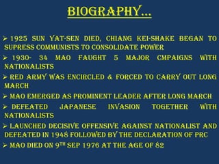 Mao tse tung a transformational leader and his guerilla war | PDF