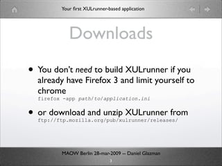 Your First Xulrunner-based application | PDF