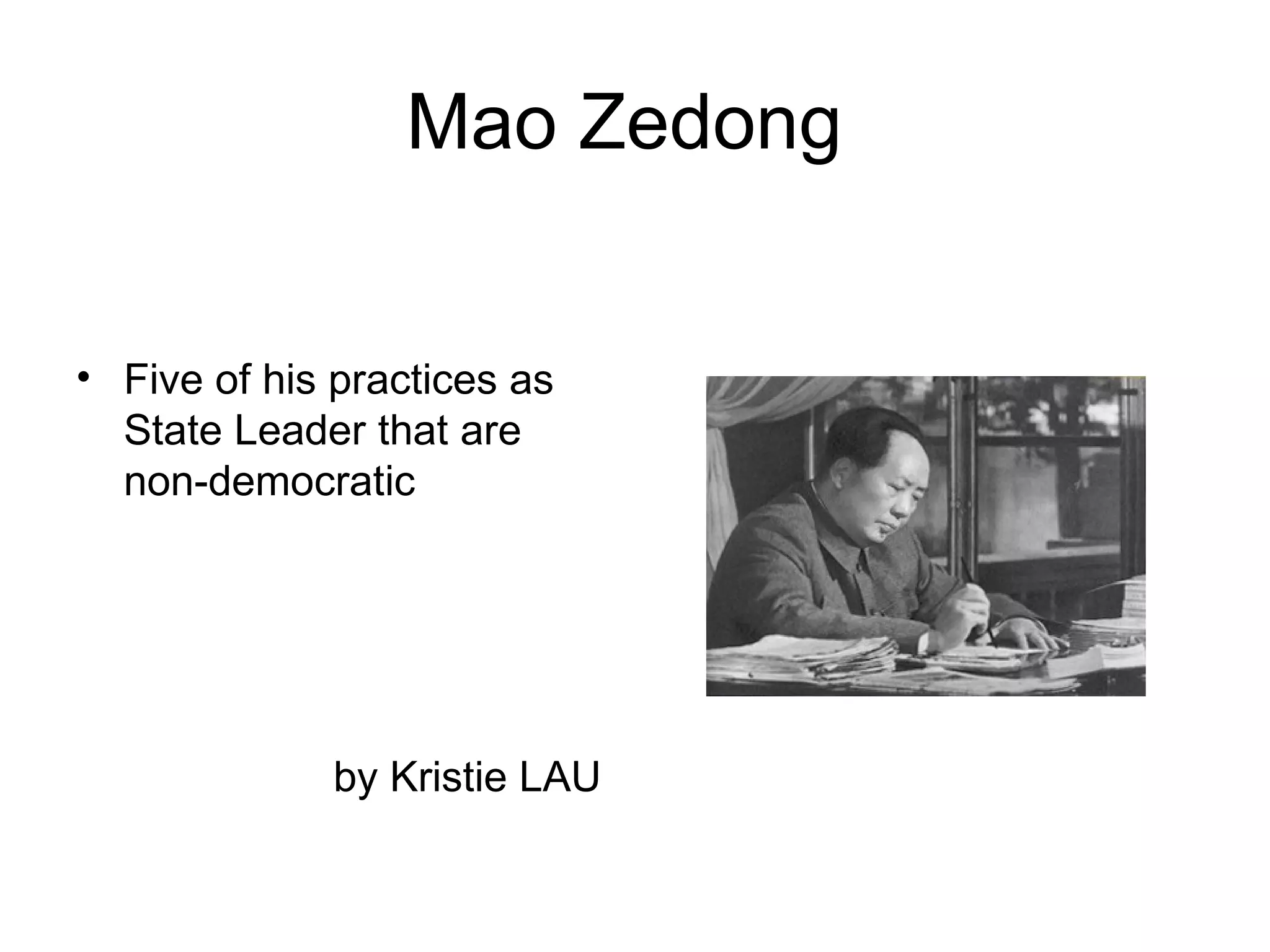 Mao zedong | PPT