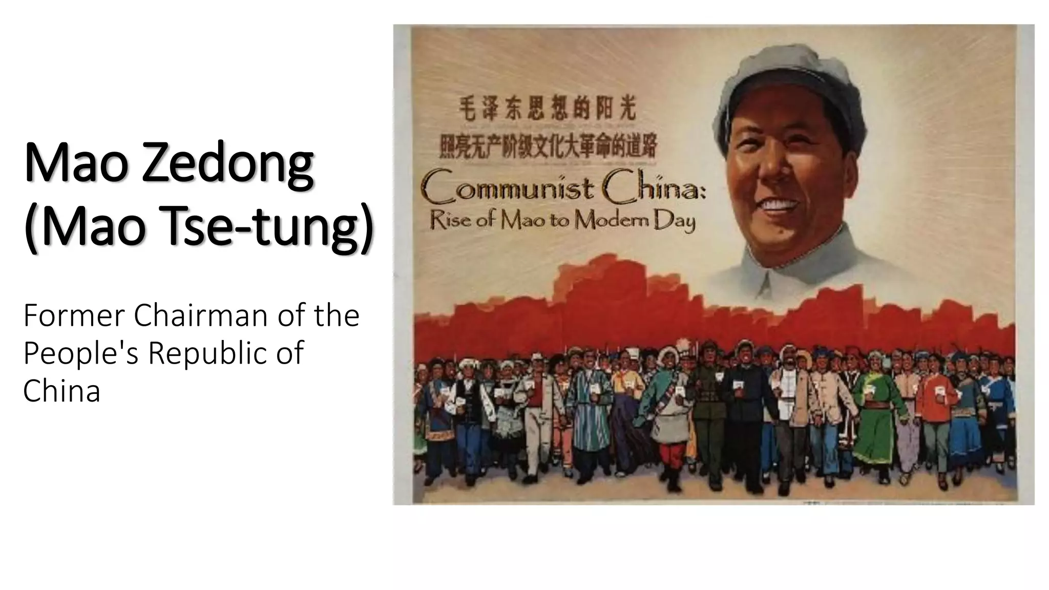 Mao zedong (Mao Tse-tung) | PPTX