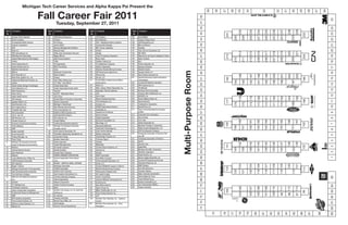 Fall Career Fair 2011 Map | PDF
