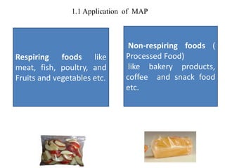 MAP Modified Atmospheric packaging of foods | PPTX