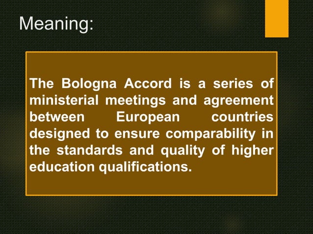 MAP 504 INTERNATIONALIZATION OF EDUCATION : ISO/ISA WASHINGTON ACCORD/BOLOGNA ACCORD/AGREEMENT ...