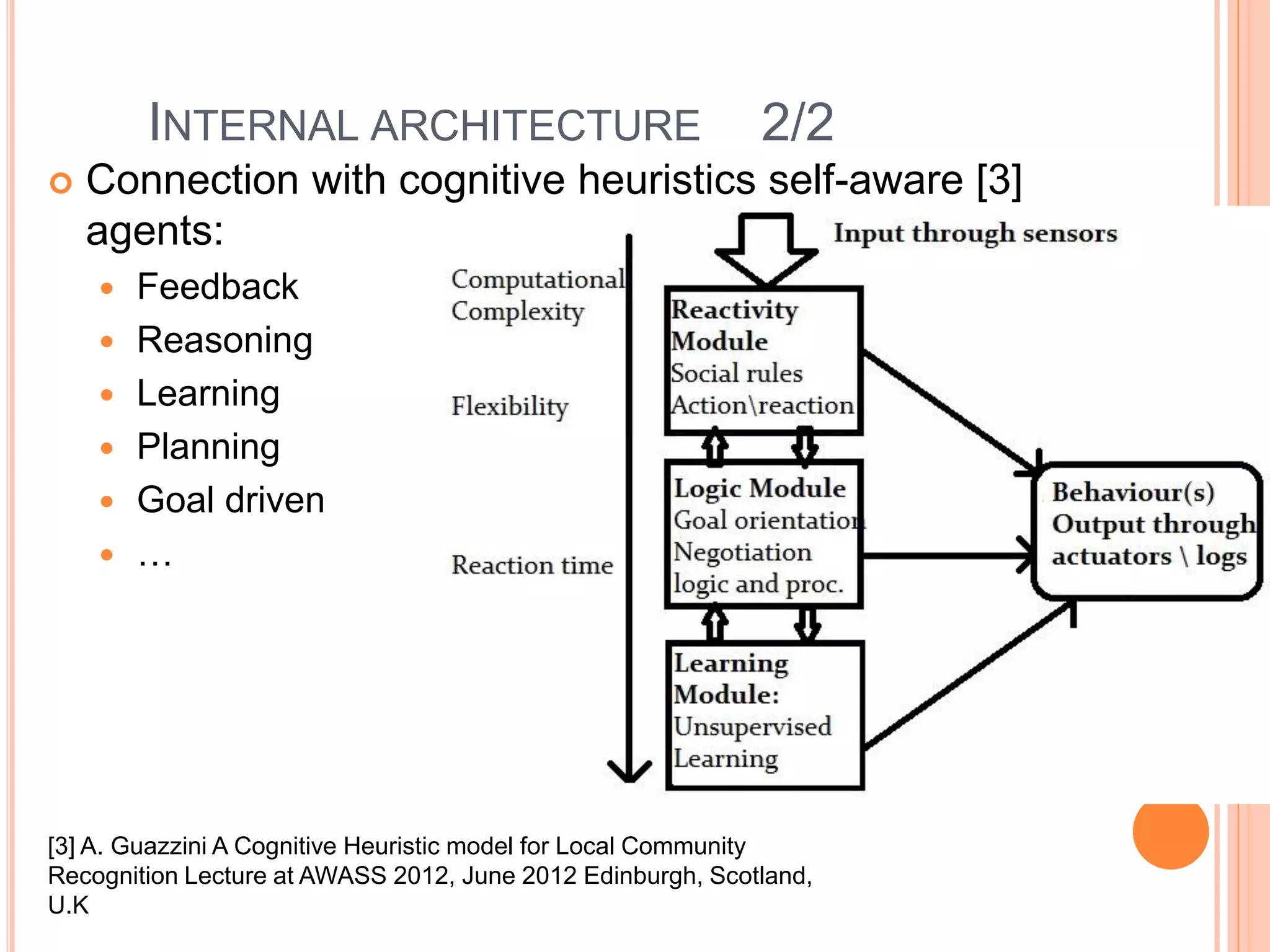 Conceptual Map And Classification In Ensembles Of Autonomic Components