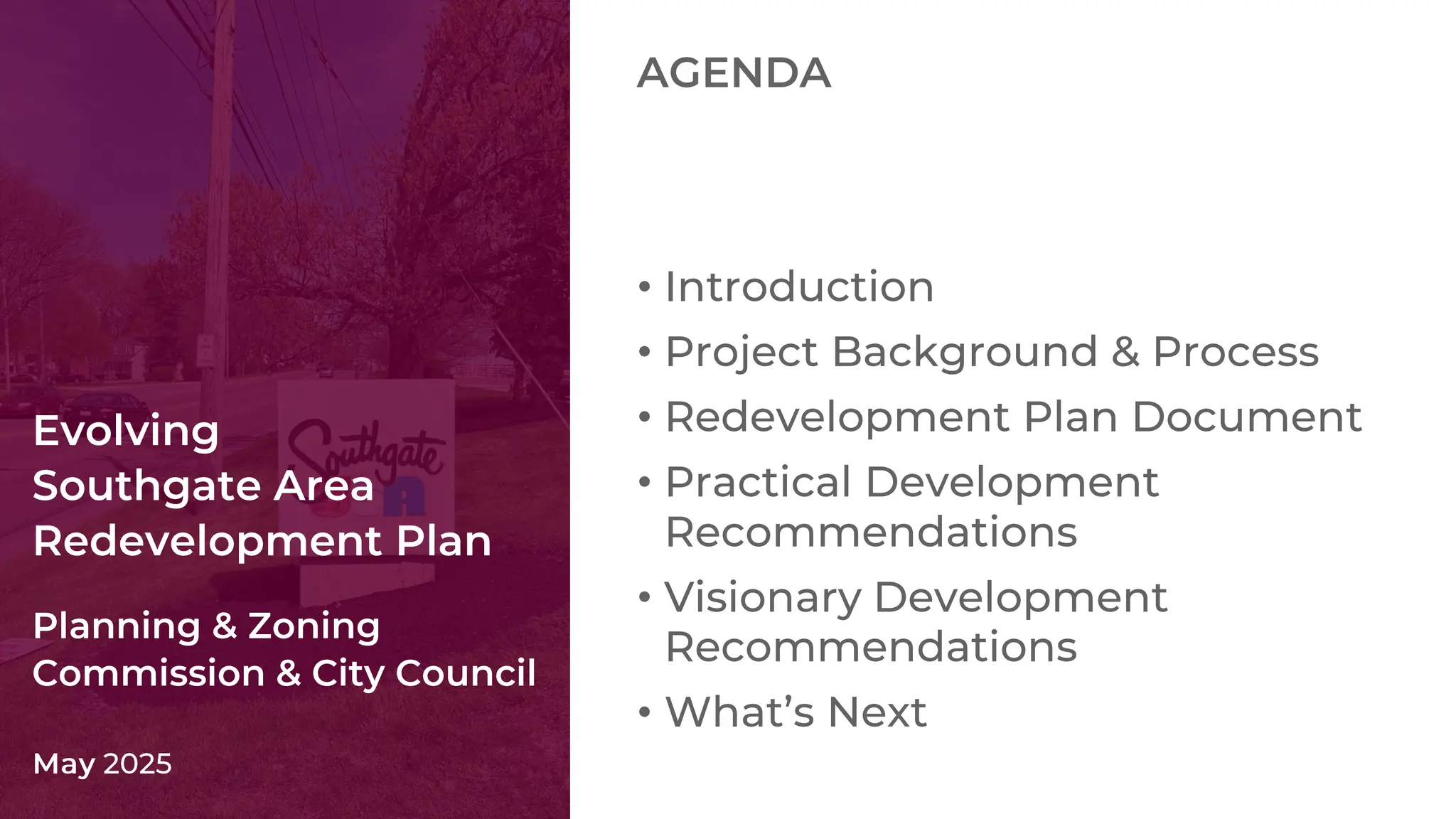 Evolving Southgate Area Redevelopment Plan | PPT