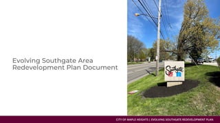 Evolving Southgate Area Redevelopment Plan | PDF