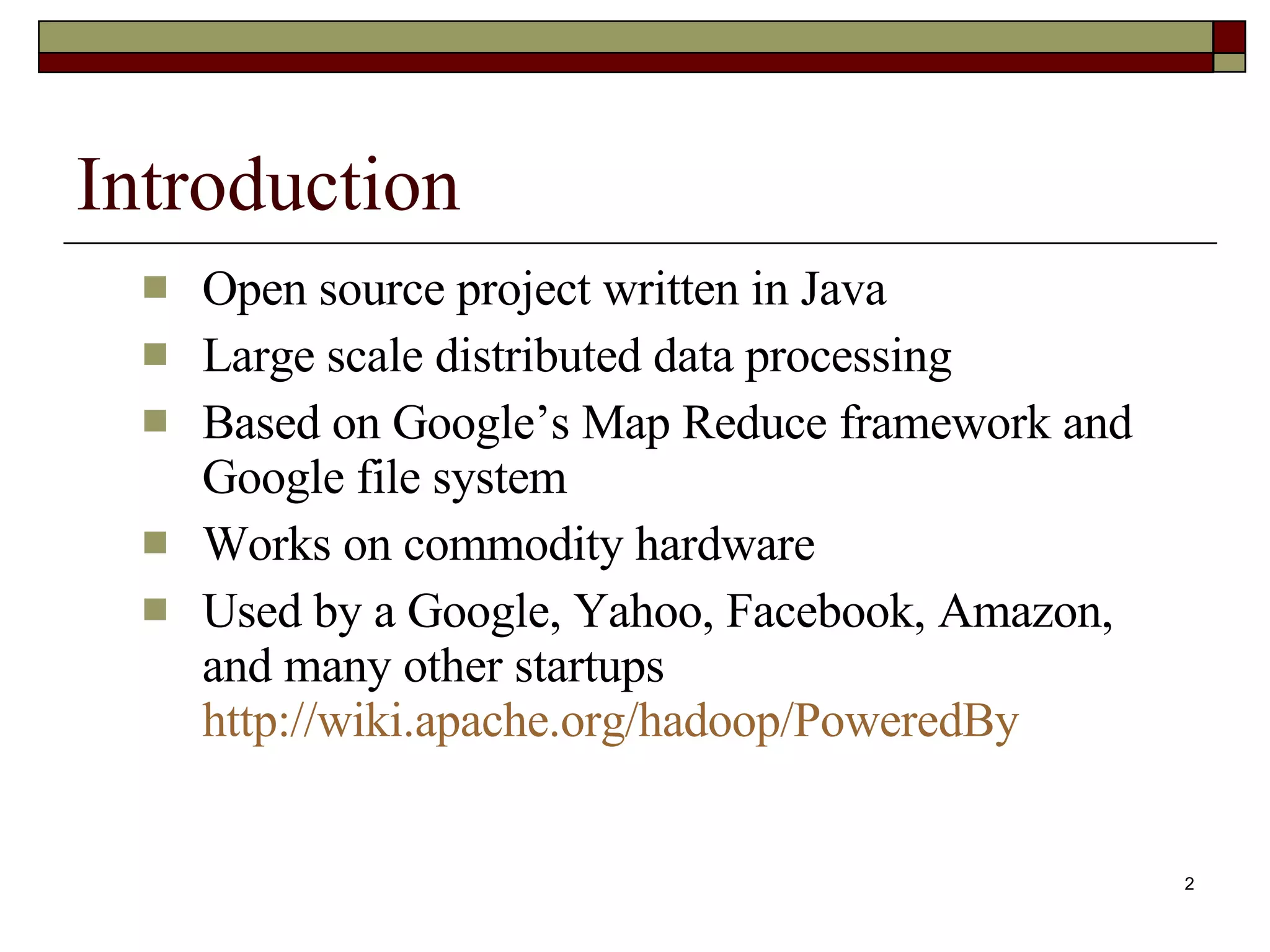 Hadoop Map Reduce Ppt Programming Languages Computing 3915