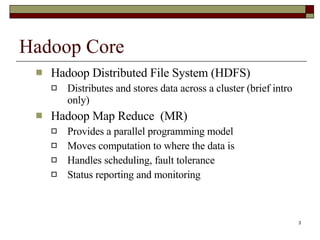 Hadoop Map Reduce | PPT