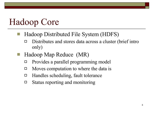 Hadoop Map Reduce Ppt Programming Languages Computing 5761