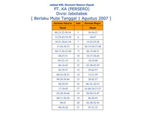 Peta UI dan Trayek Angkutan | PPT