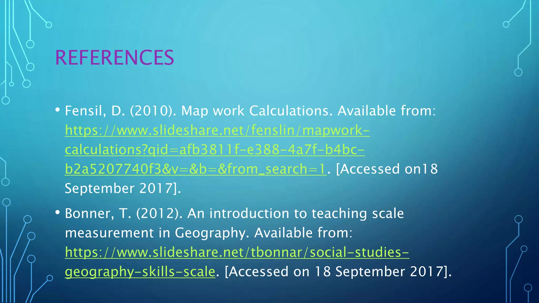 Map work calculations | PPTX