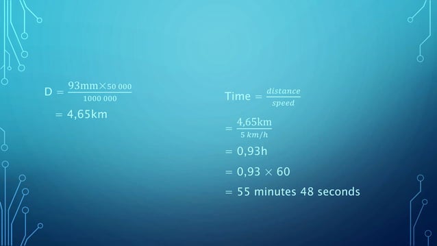 Map work calculations | PPTX