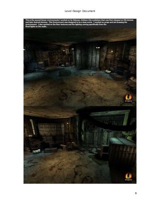 Sewers Map Level Design Document | DOCX