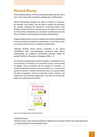 MAP101 Fundamentals of Singapore Mathematics Curriculum | PDF