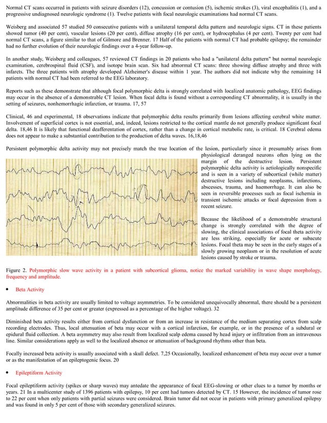 Issues In Brainmapping Eeg In The Evaluation Of Focal Cerebral Dysfunction Pdf
