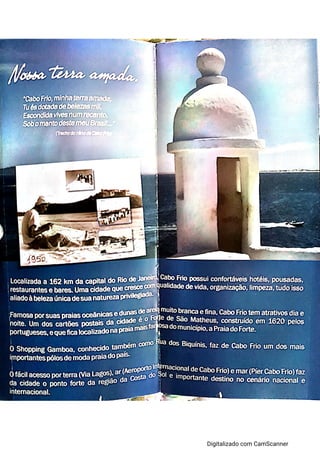 Mapa Turístico de Cabo Frio - 2013 | PDF