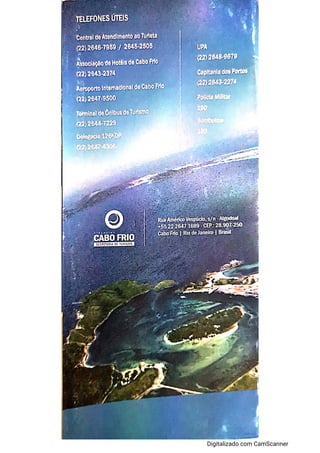 Mapa Turístico de Cabo Frio - 2013 | PDF