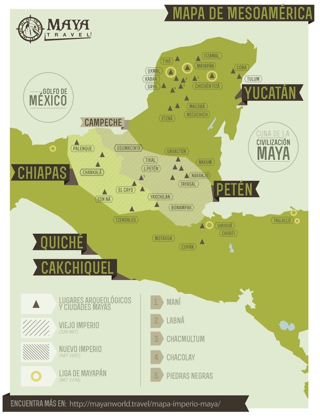 Mapa del antiguo y nuevo imperio Maya | PDF