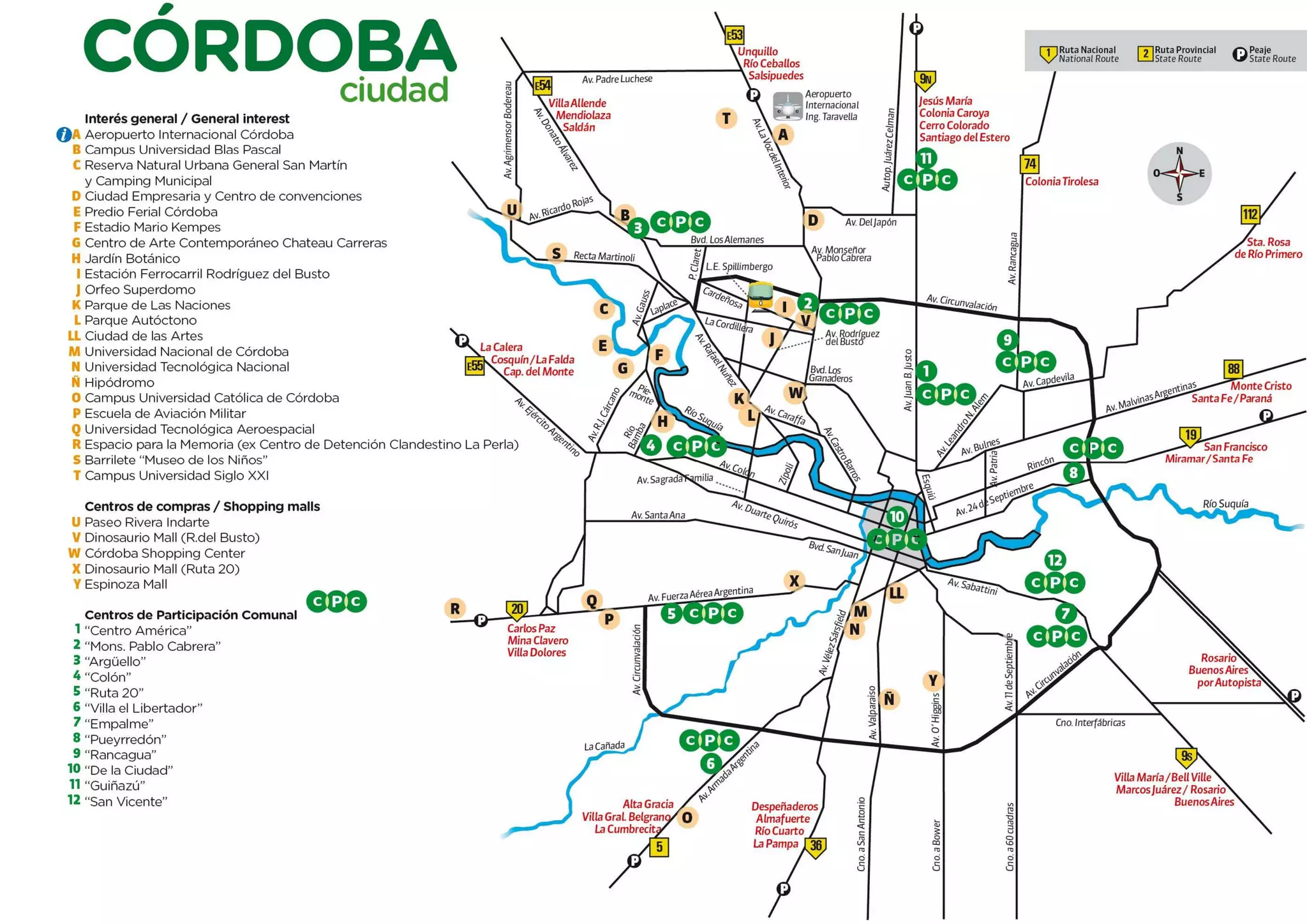 Mapa turistico cordoba capital foto - Blackdragontours.com