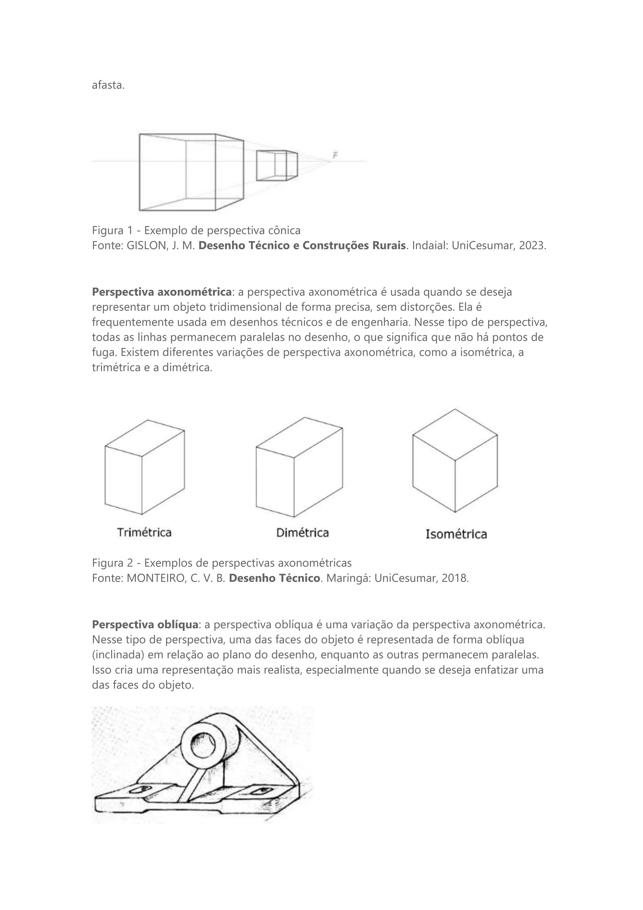 No desenho técnico, a perspectiva é uma técnica fundamental que permite representar objetos ...