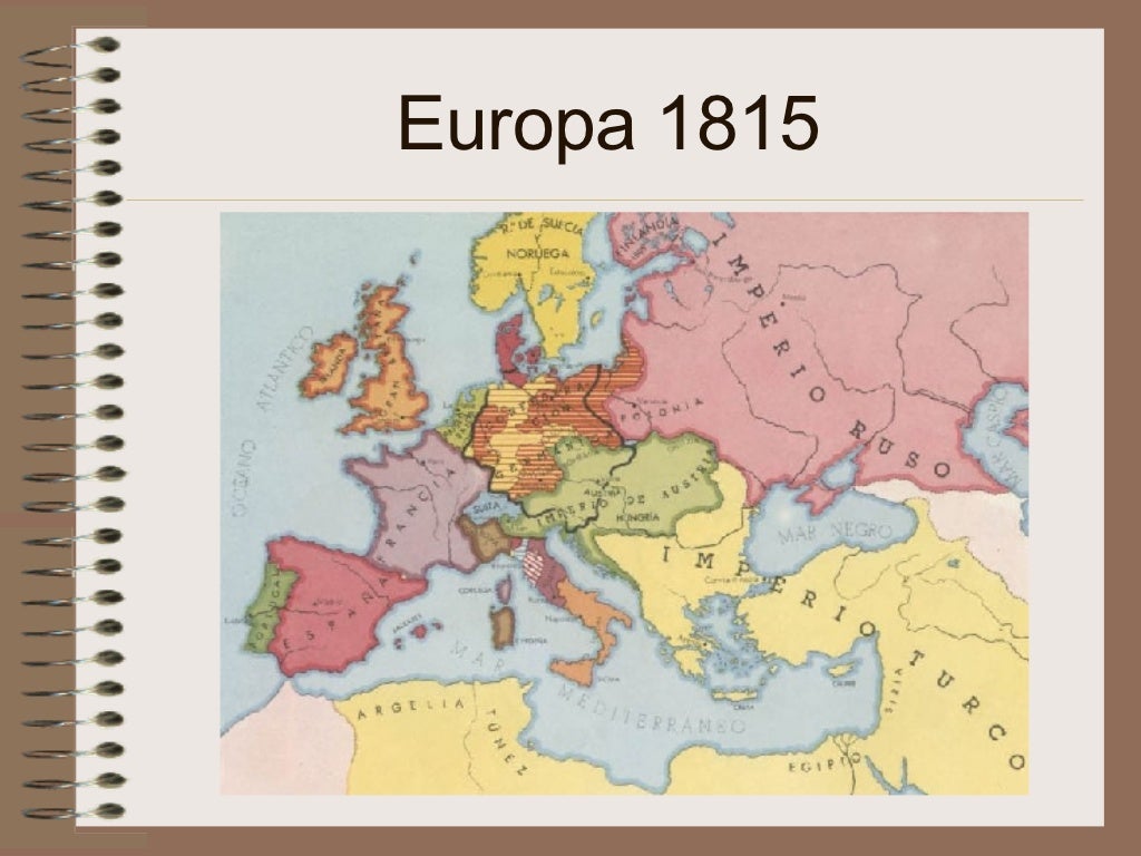 Mapa Europa 1815 Congreso de Viena